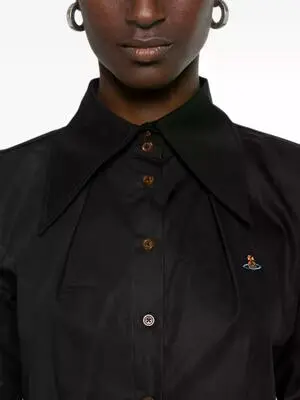 VIVIENNE WESTWOOD Orb-embroidered Cotton Shirt