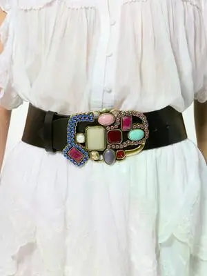 Isabel Marant Étoile Embellished Geometric Buckle Belt