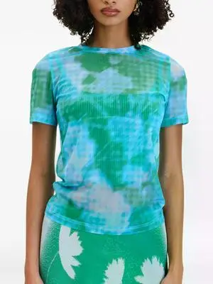 Ph5 Nori Floral-print Mesh T-shirt