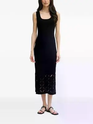 Joseph Ribkoff Cut-out Sleeveless Midi Dress - Black