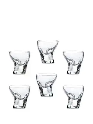 COLLEVILCA Asymmetric Liqueur Glasses - White