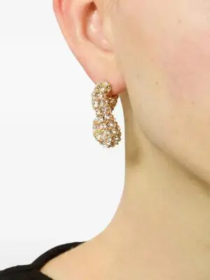 Isabel Marant Étoile Tone Crystal Pavé Earrings - Gold
