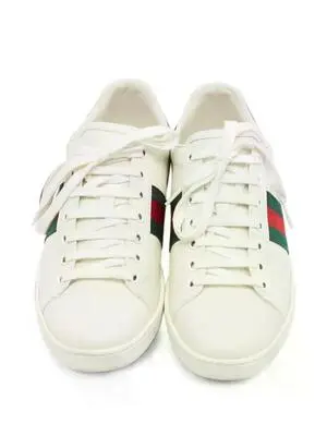 Gucci Ace Croc-embossed Leather Sneakers