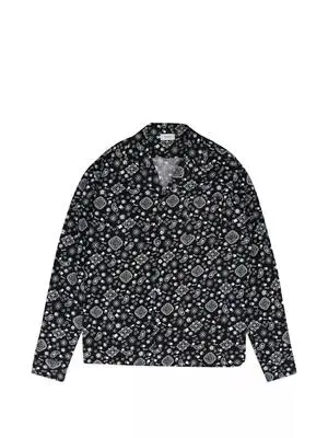 Rhude Bandana-print Elbow-patch Shirt - Black