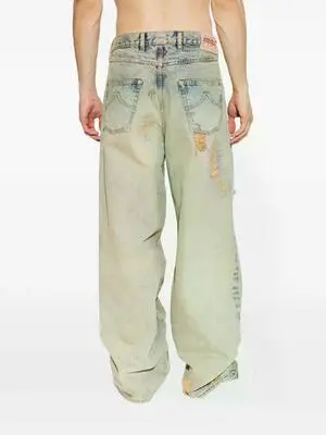 Kenzo Distressed Faded-effect Jeans
