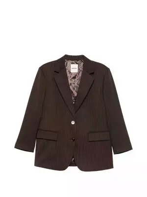 Sandro Pinstripe-pattern Blazer - Brown
