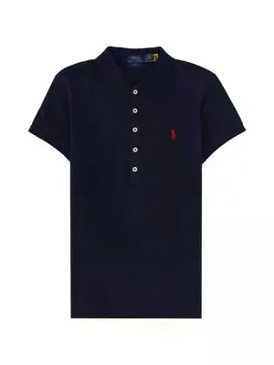 Polo Ralph Lauren Embroidered-logo Polo Shirt - Blue