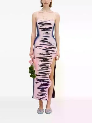 Ph5 Iris Wavy-slit Maxi Dress