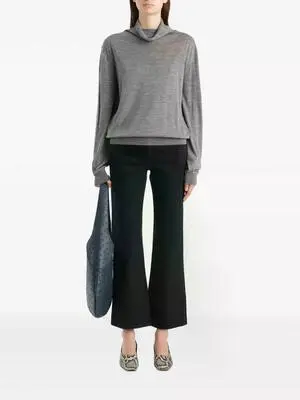 Khaite Flared-leg Cotton Jeans