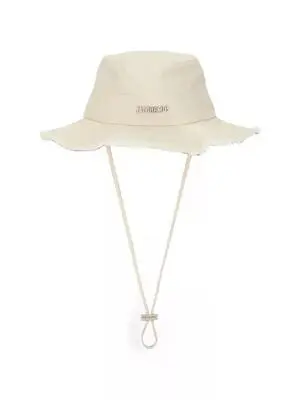 Jacquemus The Artichaut Logo-plaque Bucket Hat - Neutrals