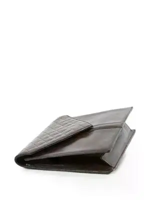 Saint Laurent 1980s Quilted Envelope Clutch Bag
