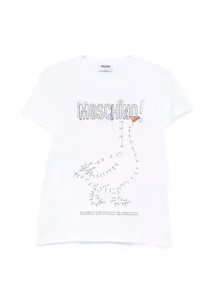 Moschino Short-sleeve Goose-print T-shirt - White