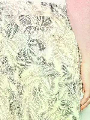 Armani Exchange Leaf-print Drawstring Shorts