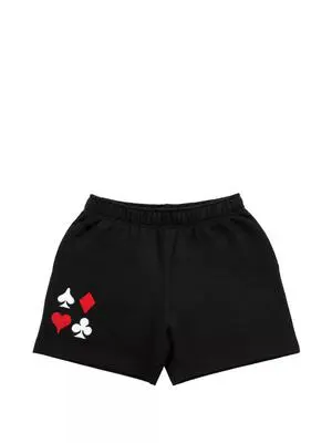 MELT Playing-card Print Cotton Shorts
