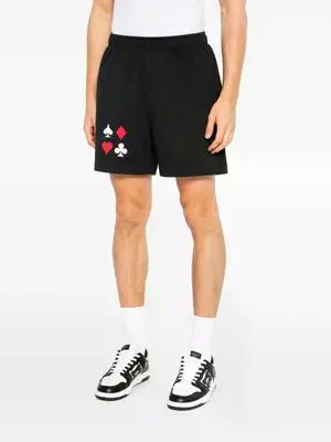 MELT Playing-card Print Cotton Shorts