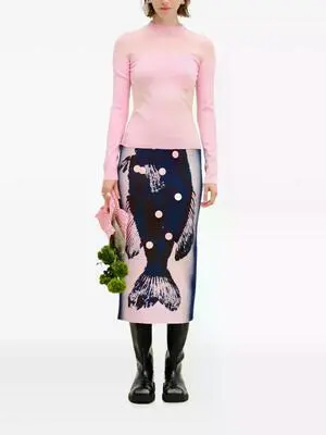 Ph5 Sheer-panel Long-sleeve Sweater