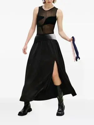 Ph5 Asymmetric Waistband Side-slit Skirt