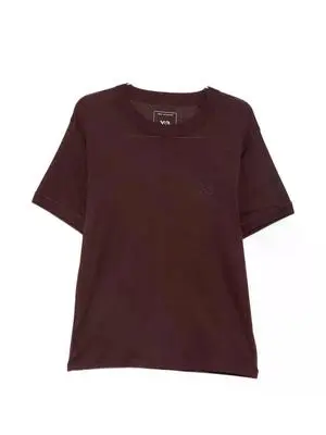 Y3 Logo-print Slim-fit T-shirt - Red