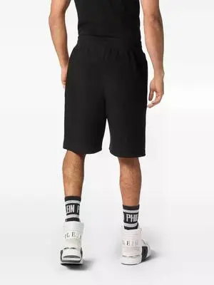 Philipp Plein Logo Plaque Drawstring Shorts