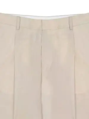 BE ABLE Pleated-design Straight-leg Tailored Trousers