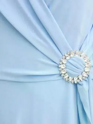 Joseph Ribkoff Crystal-embellished Wrap Midi Dress