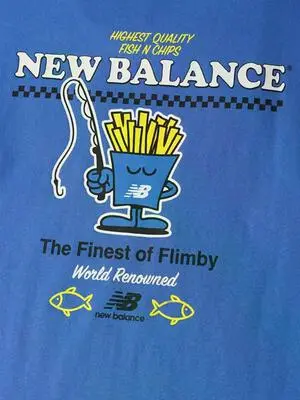 NEW BALANCE Fish And Chips Graphic-print T-shirt