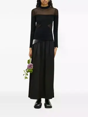 Ph5 Sheer-panel Long-sleeve Top