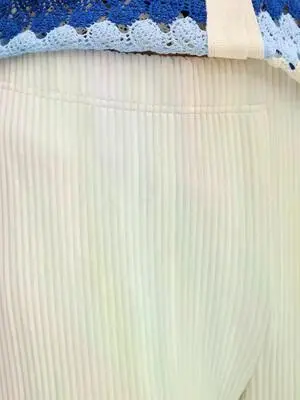 Joseph Ribkoff Ribbed Wide-leg Trousers