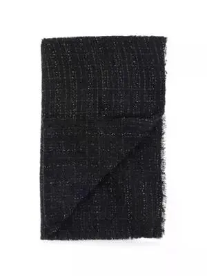 Faliero Sarti Metallic-thread Fringed Scarf