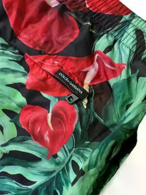 Dolce & Gabbana Floral-print Swim Shorts