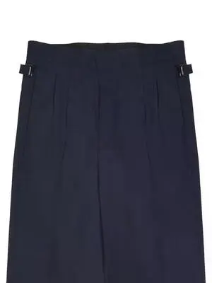 BE ABLE Mat Pleated Straight-leg Trousers