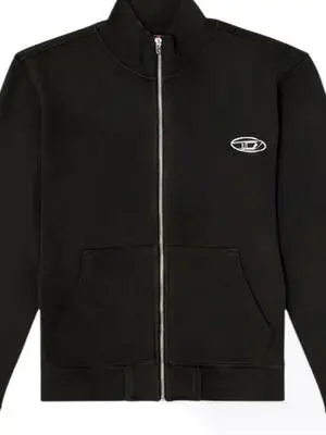 DIESEL® Oval D Zip-up Sweater
