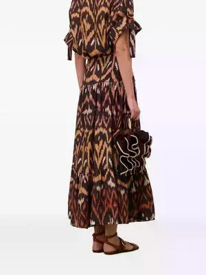 Zimmermann Aster Silk Midi Skirt