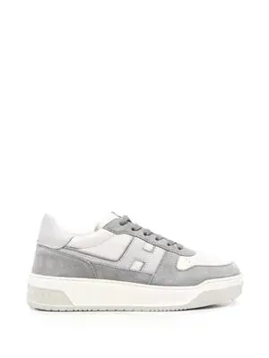 Hogan Logo-patch Sneakers - Grey