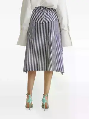 CUANNA Leea Striped Tie-waist Skirt