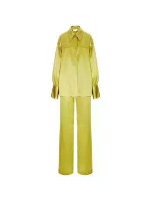 CUANNA Silk Pajamas - Green