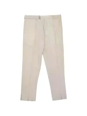 BE ABLE Andy Pleated-design Belted Trousers - Neutrals