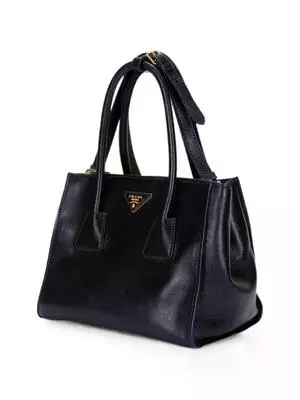 Prada Twin Pocket Leather Tote Bag