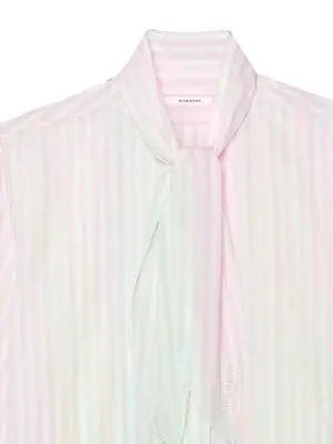 Givenchy Striped Pussy-bow Blouse