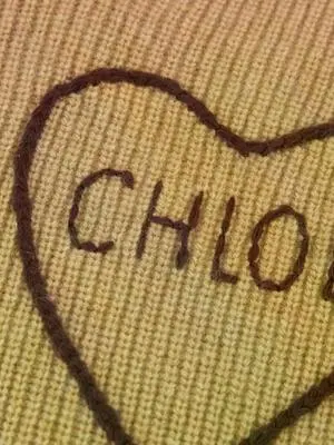 Chloé Embroidered-heart Ribbed-knit Sweater
