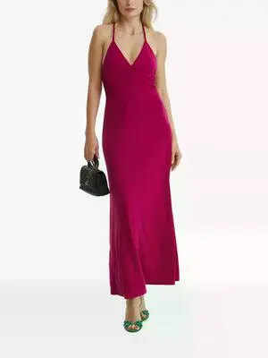 CUANNA Ruched Halterneck Dress