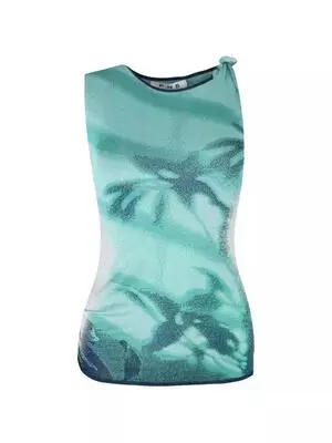 Ph5 Kozue Window Print Tank Top - Blue