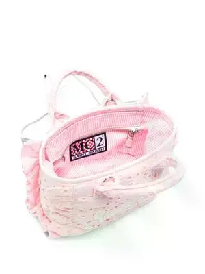 MC2 SAINT BARTH Mini Volant Ruffled Broderie-anglaise Tote Bag