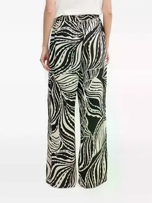 Joseph Ribkoff Abstract-print Wide-leg Palazzo Pants