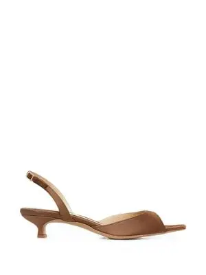 GINISSIMA Vicky Slingback Sandals - Brown