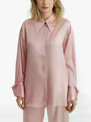 CUANNA Satin-finish Wide-leg Pajamas