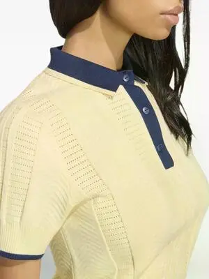 Adidas Chevron-knit Polo Shirt