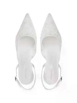 GINISSIMA Ines Floral-lace Slingback Pumps