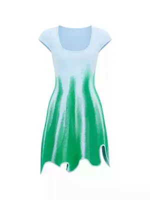 Ph5 Tina Wavy-hem A-line Mini Dress - Green