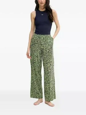 Dkny Leopard-print Pajamas - Blue